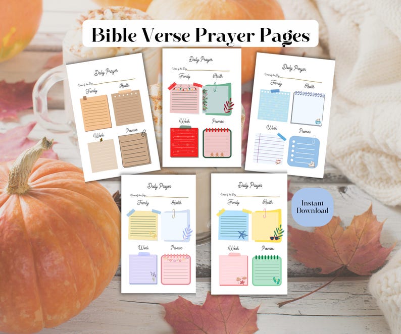 Christian Printables Bible Printable Bible Prayer Journal Pages Daily ...