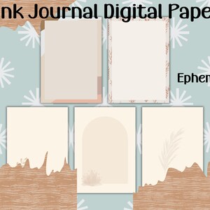 Boho Stationery Printable Paper Digital Papers Boho Letter Writing ...