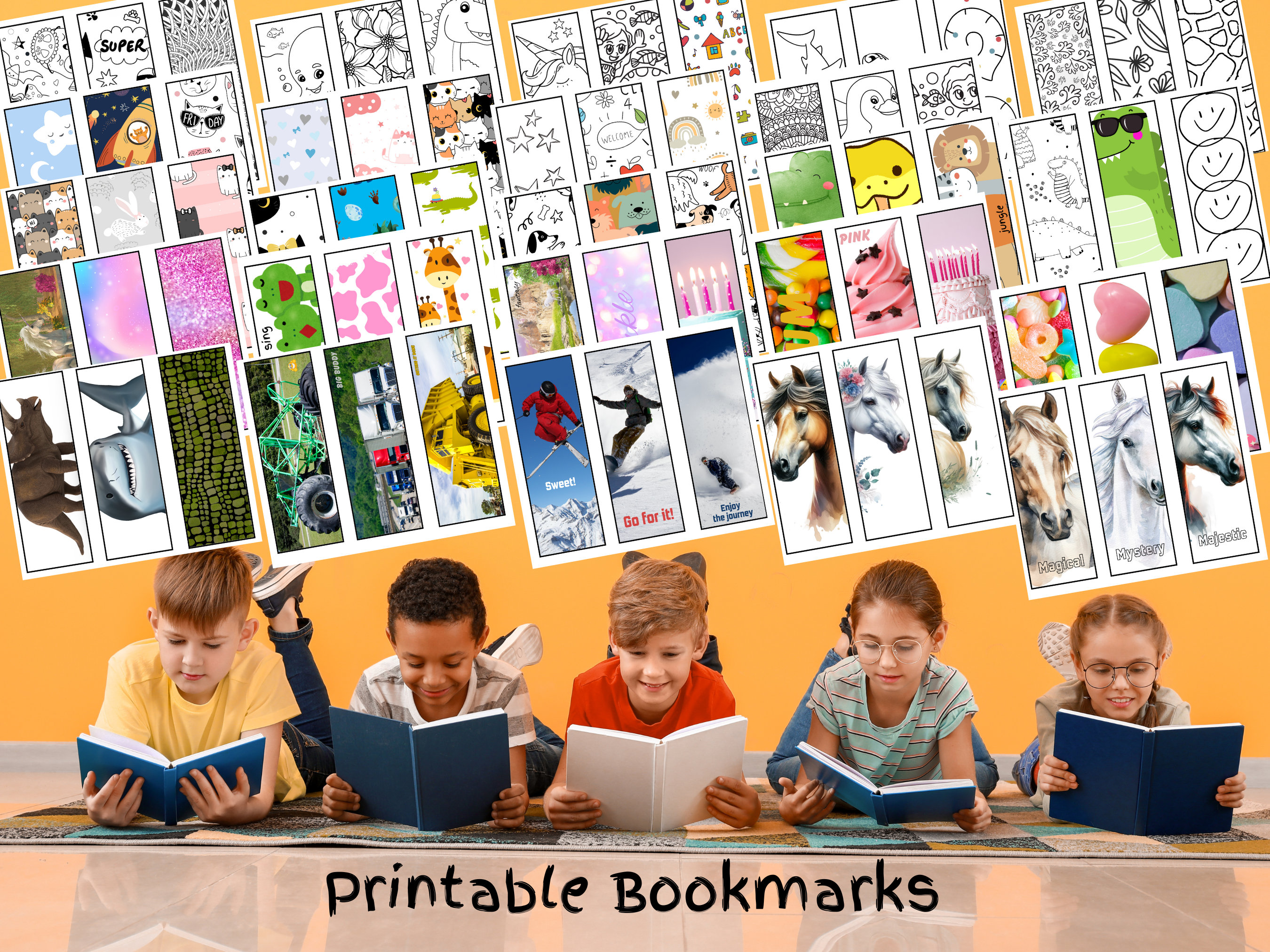 School Prize Bookmark Printable Craft Printable Bookmark Bundle Teacher ...