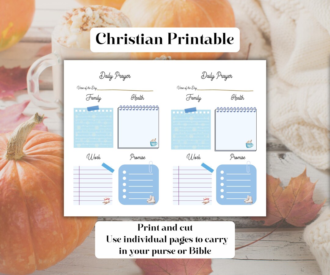 Christian Printables Bible Printable Bible Prayer Journal Pages Daily ...