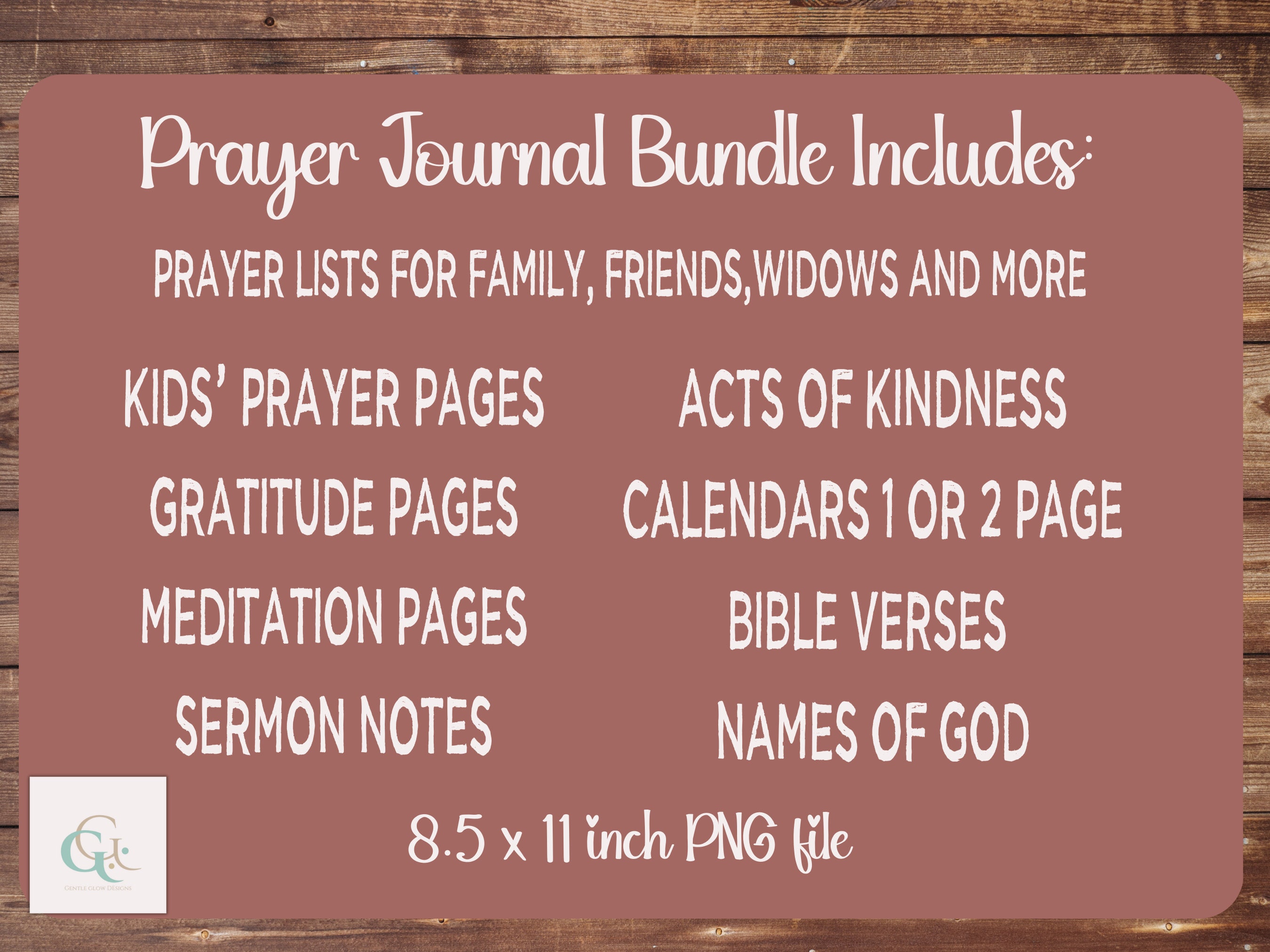 Christian Gift Prayer Journal Printable Gratitude Journal Bible Verse ...