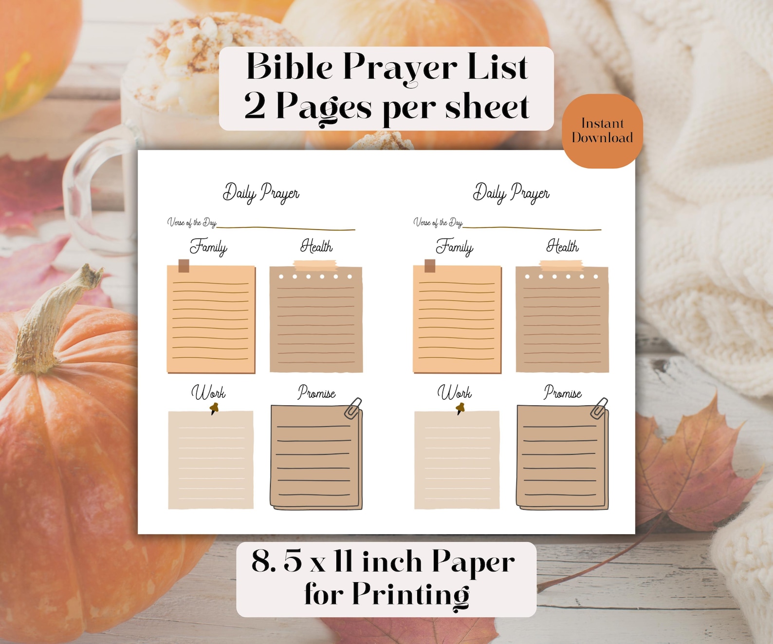 Christian Printable Daily Prayer List Printable Bible Prayer Bible ...