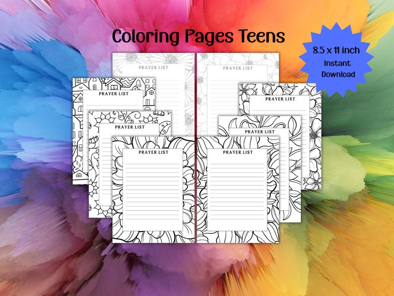 Kids Crafts Prayer List Printable Coloring Pages Christian Printable ...