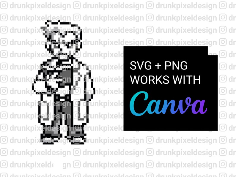 Professor Oak SVG Sprite | Pokemon Game Boy Art (ai, Eps, Svg, Png) - Etsy