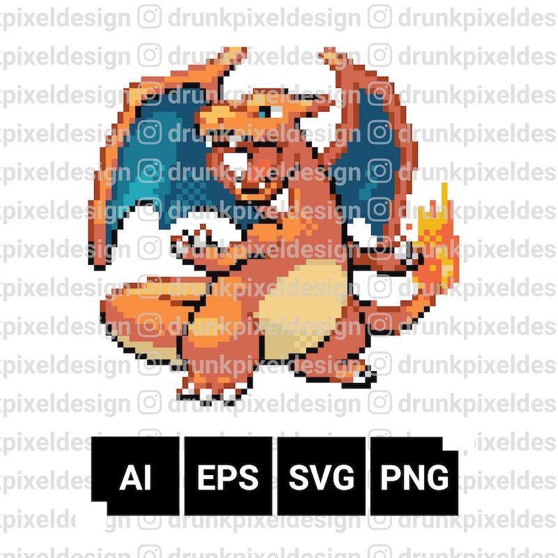 Perler Beads Charizard - Etsy