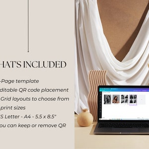 Z Card Template - Model Comp Card Template - Editable Photocard and ...