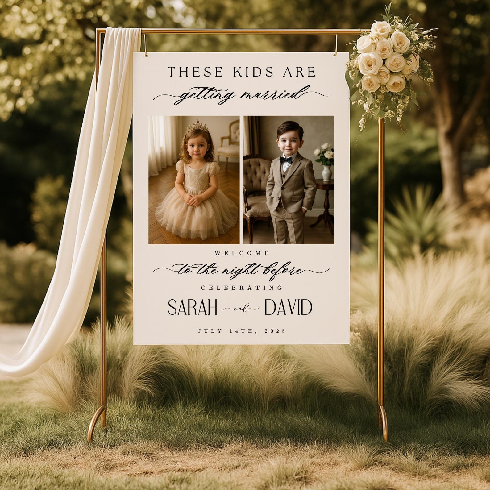 These Kids Are Getting Married Sign, the Night Before Welcome Sign ...