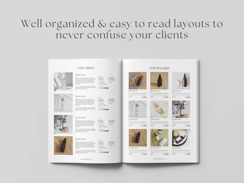 Editable Wholesale Line Sheet Template | Wholesale Catalog & Price List ...