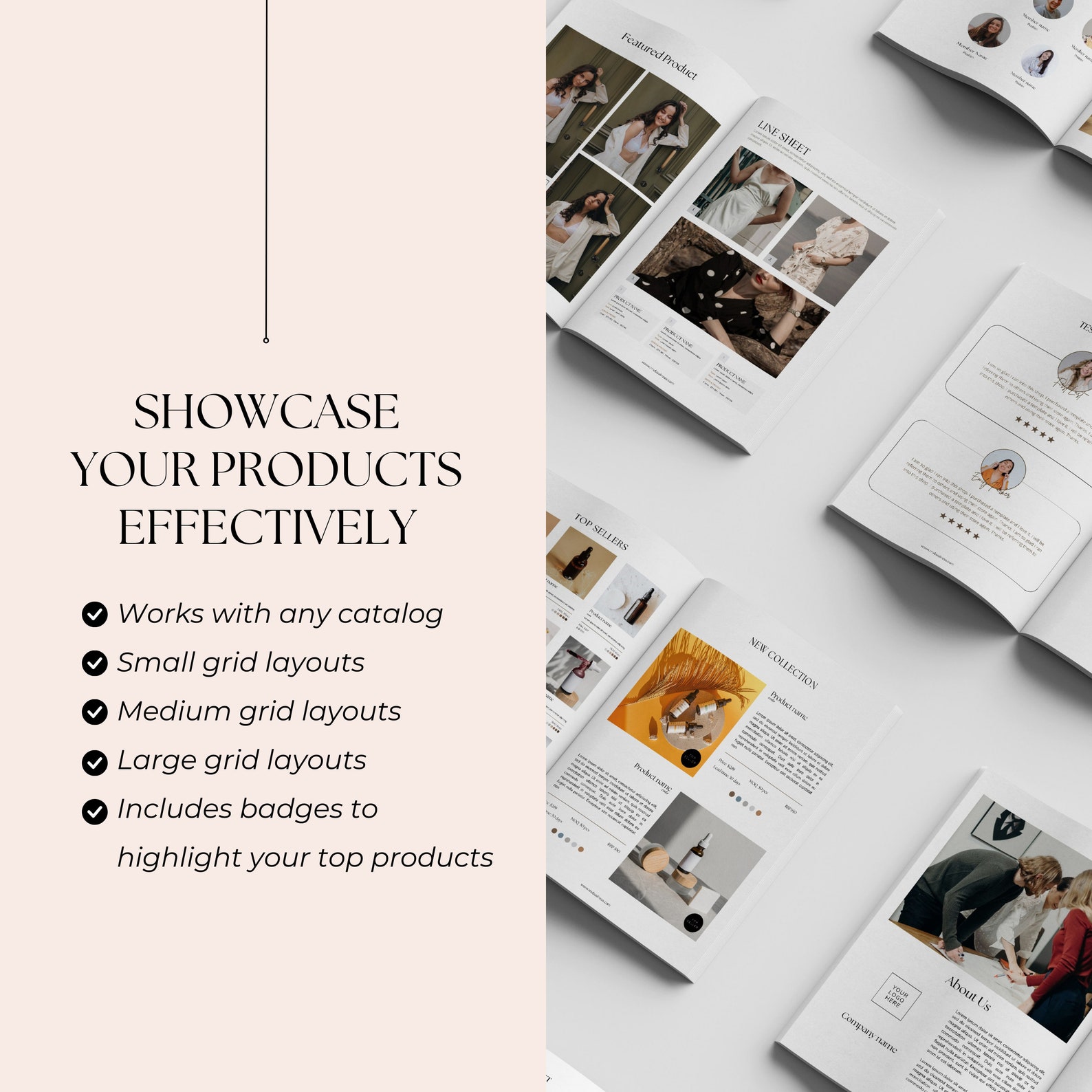 Editable Wholesale Line Sheet Template: Canva Catalog (A4 & US Letter ...