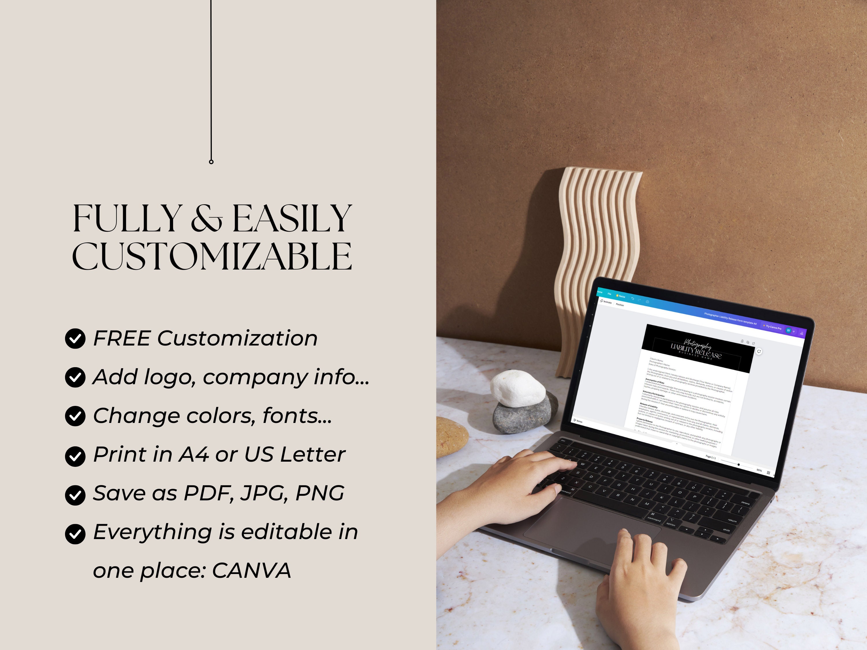Photography Liability Release Form Template Liability Waiver Template ...