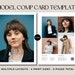 Model Z Card Template - Model Comp Card Template - Editable Canva ...
