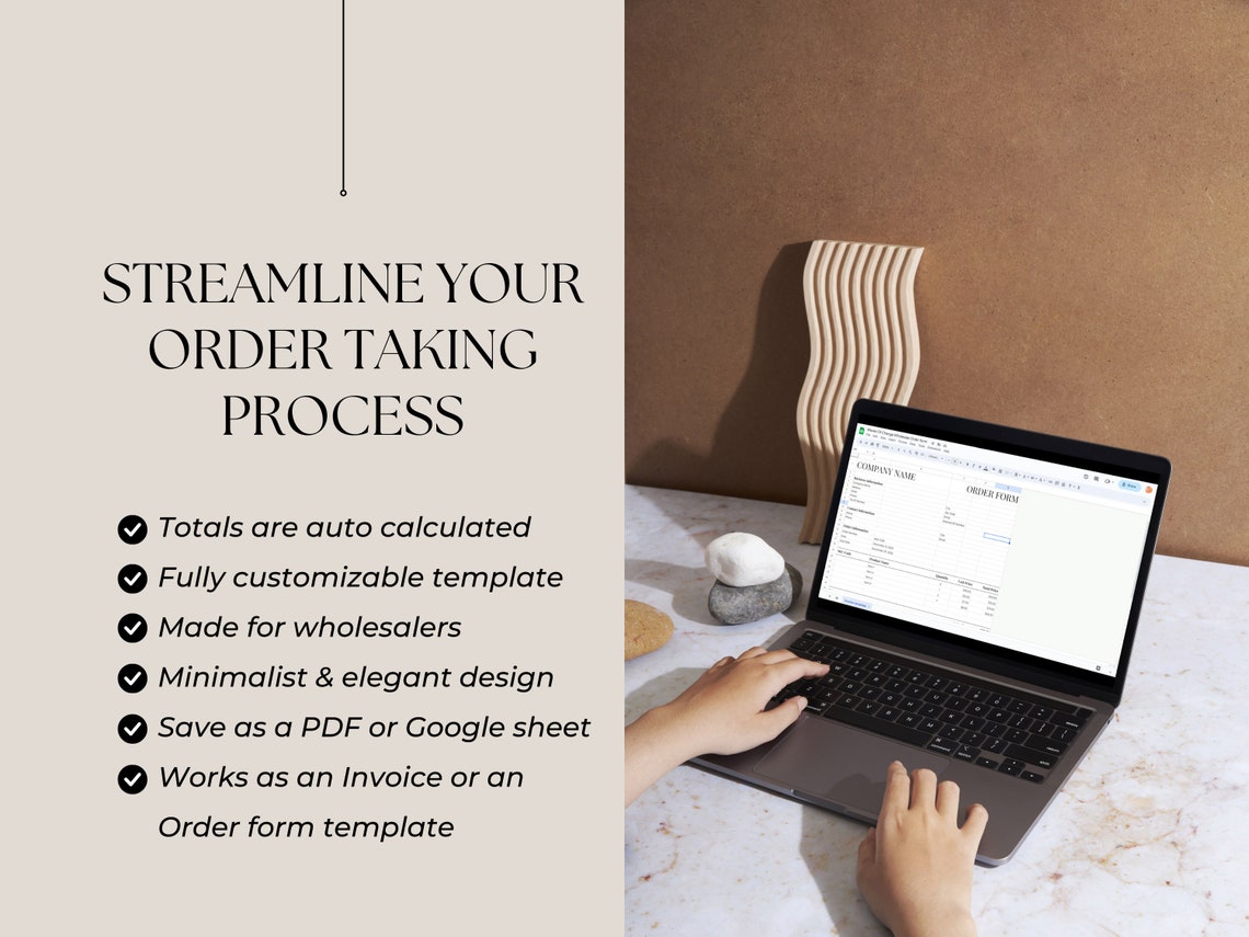 Wholesale Order Form Invoice Template | Google Sheet Invoice for ...
