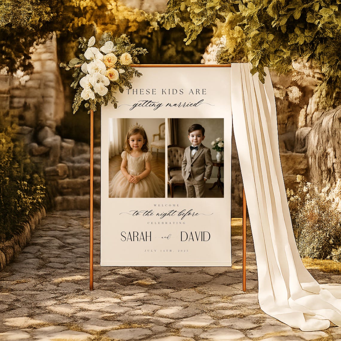 These Kids Are Getting Married Sign, the Night Before Welcome Sign ...