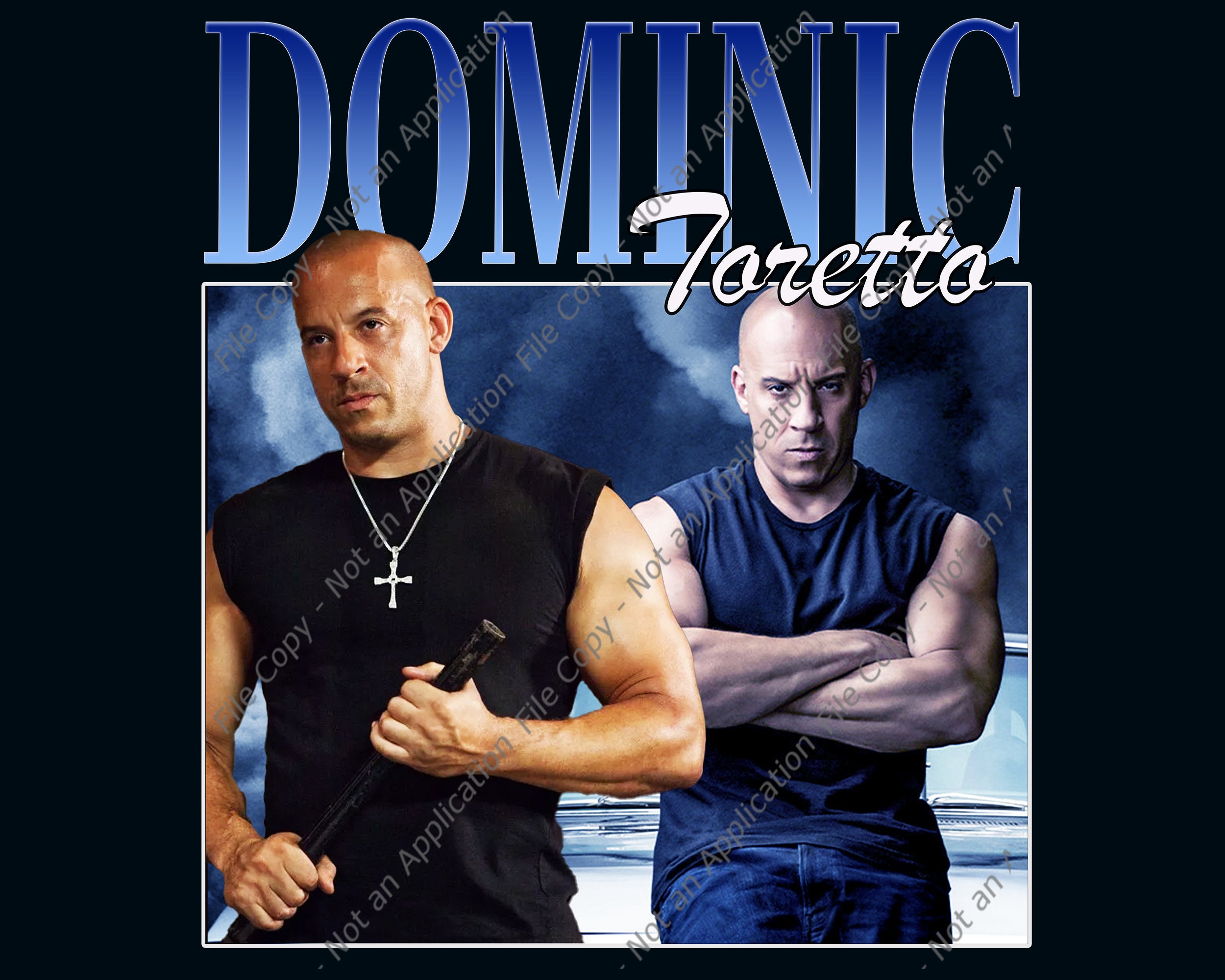 Dominic Toretto Png Fast and Furious Tshirt Design Ready to - Etsy