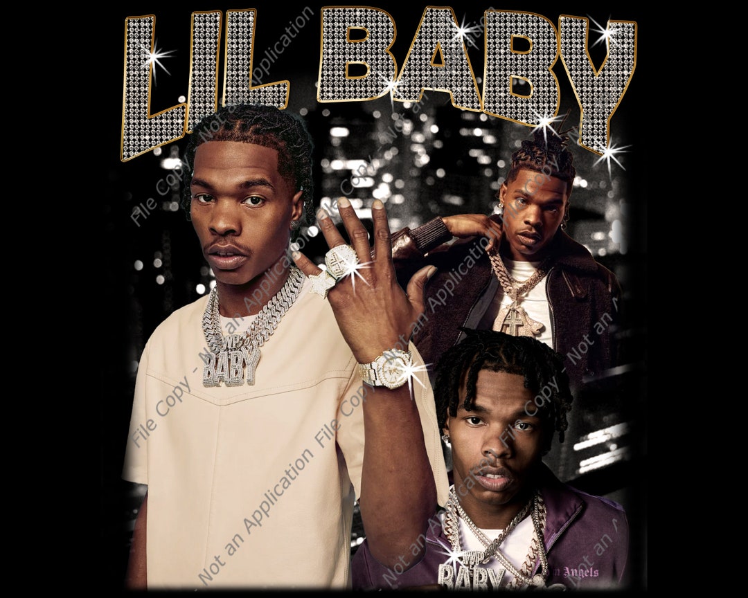 Lil baby png, listo para imprimir, diseño imprimible, artista de hiphop ...