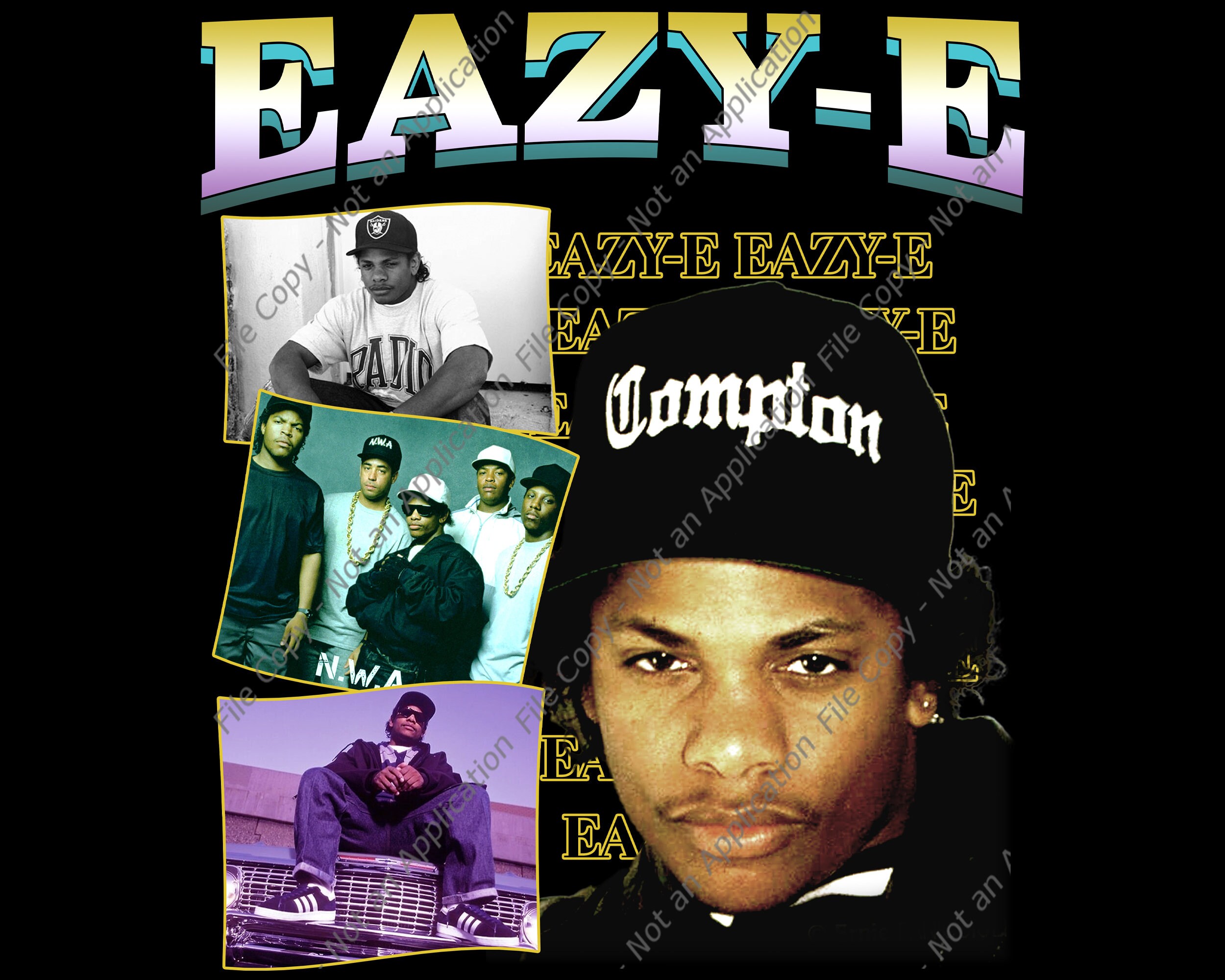 Eazy E Png T-shirt Design Bootleg Tee Design Ready to - Etsy