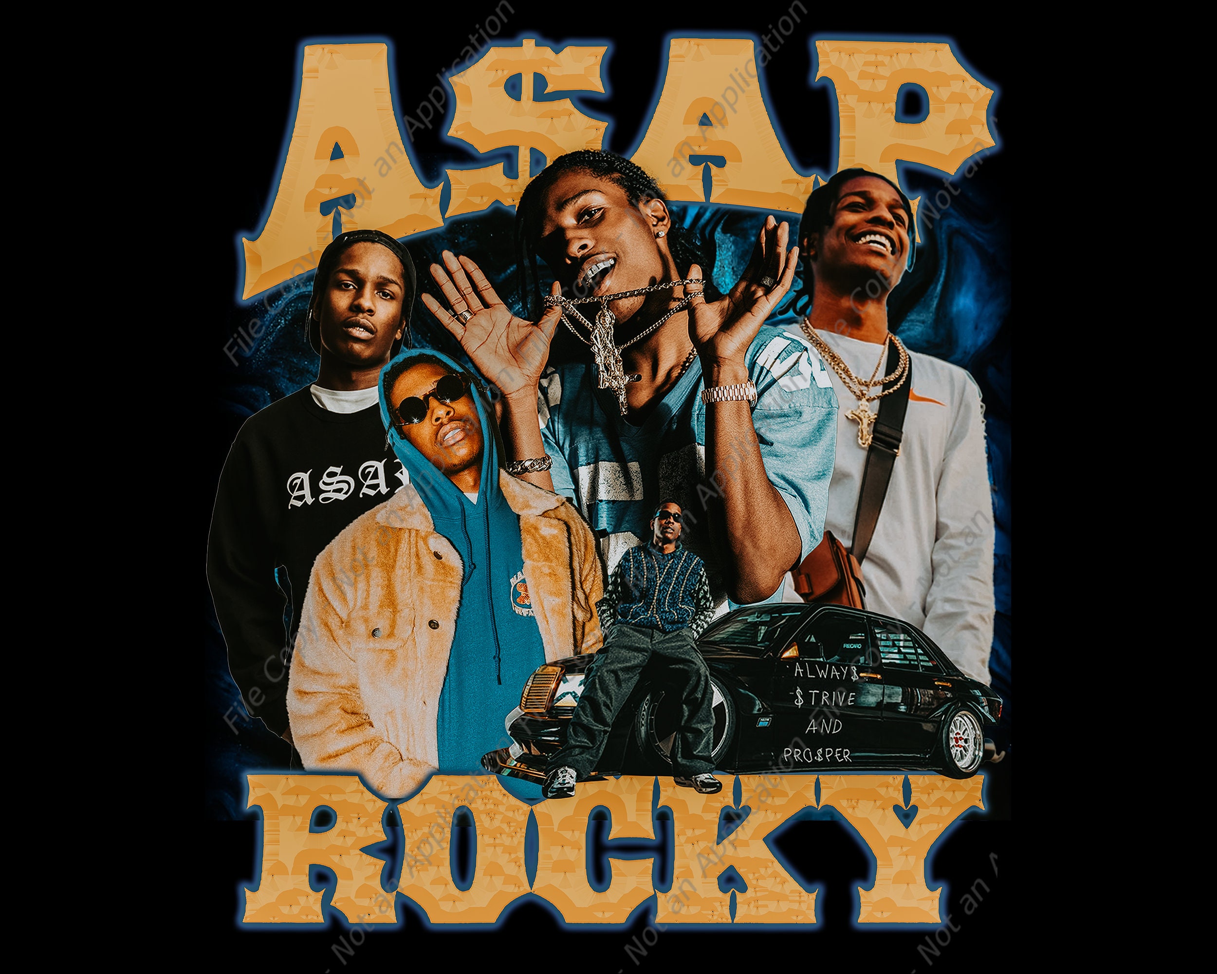 Asap Rocky Png Tshirt Design Ready to Print Printable - Etsy