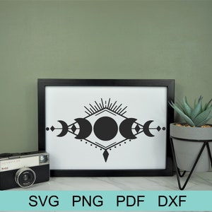 Moon Phases Digital Download SVG PNG PDF Dxf Vector Cricut Silhouette ...