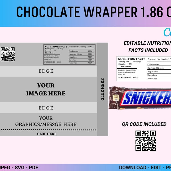 Custom Candy Wrapper - Etsy