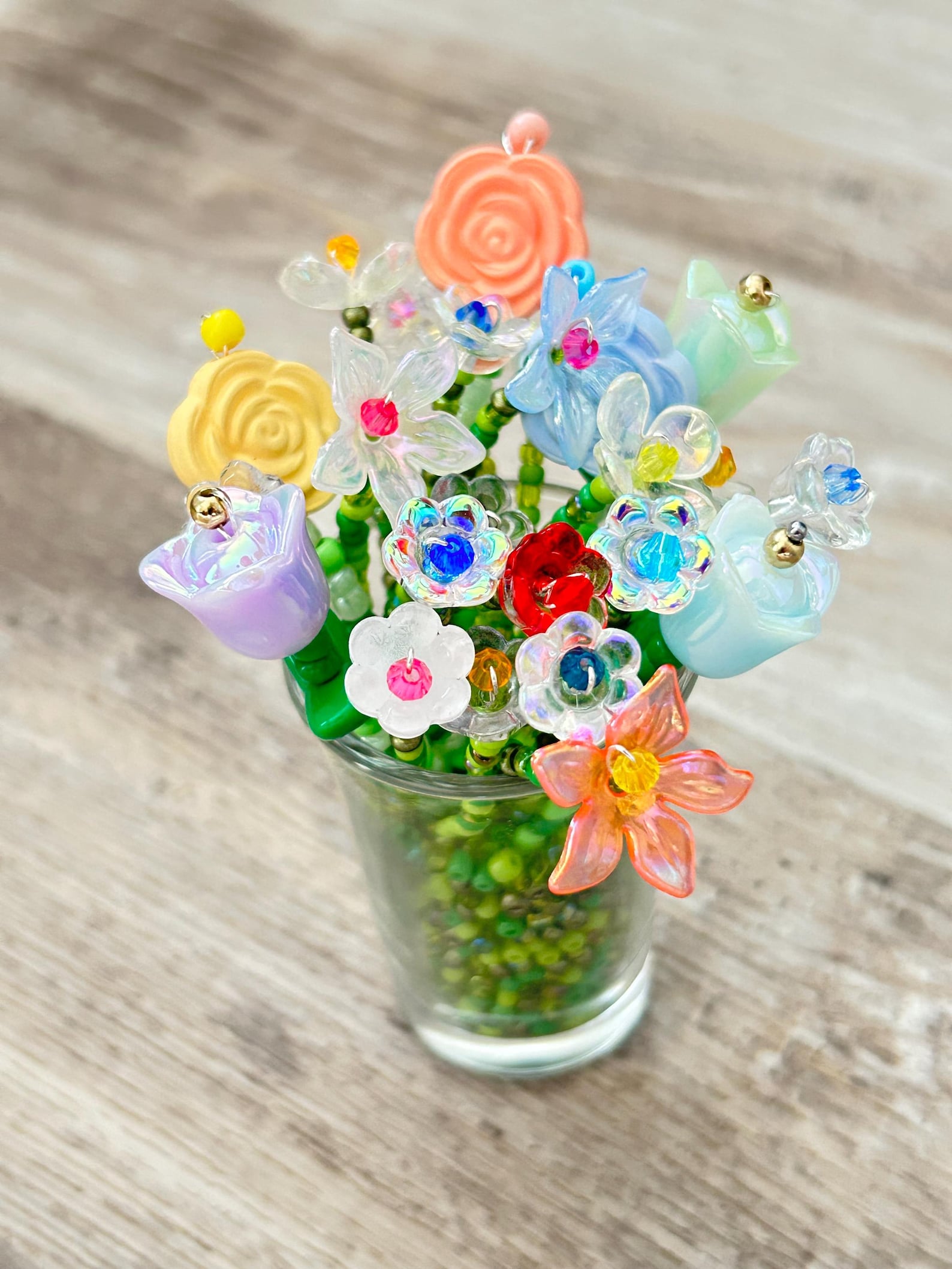 Mystery Beaded Flower: Handmade Whimsical Bouquet Surprise - Etsy