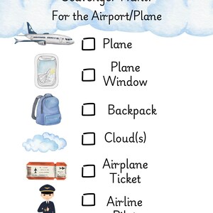 Printable Preschool Travel Activity Pack for Car and Plane Travel - Etsy