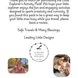 Screen Free Travel/ Activity Pack for Little Learners - Etsy