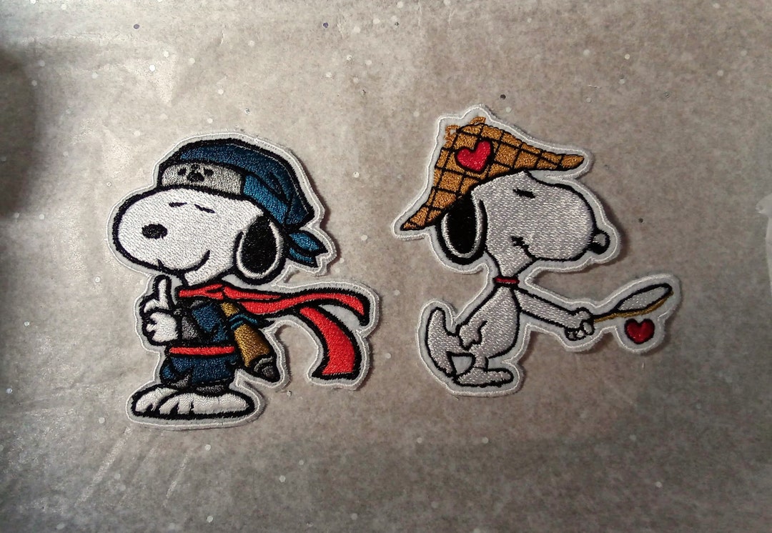 Snoopy Ninja, Snoopy Sherlock Holmes, Iron-on Embroidery Patches - Etsy