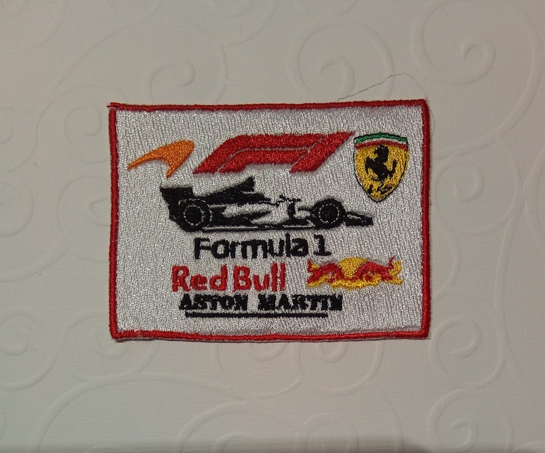 Embroidered Iron-on Patch, Formula 1 Logo, Motor Racing 8.5 Cm X 6.5 Cm ...
