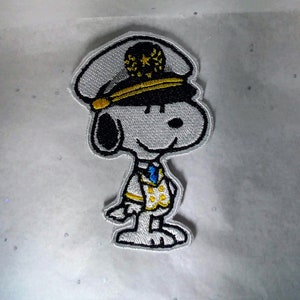 Snoopy Commander, Snoopy Captain, Embroidered Iron-on Patch - Etsy