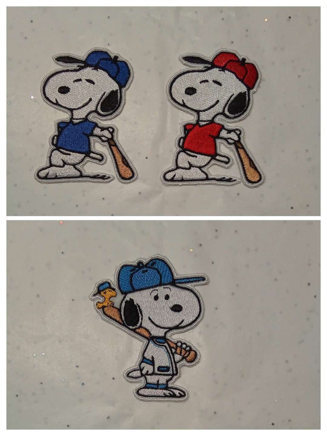 Snoopy Baseball Embroidered Iron-on Patches - Etsy