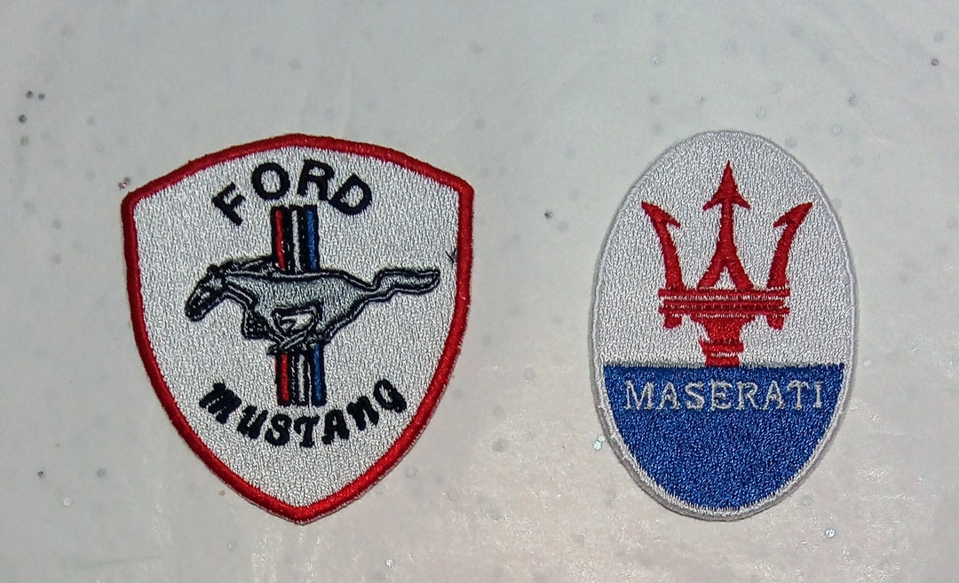 Embroidered Iron-on Patches, Ford, Maserati, Automobile. - Etsy
