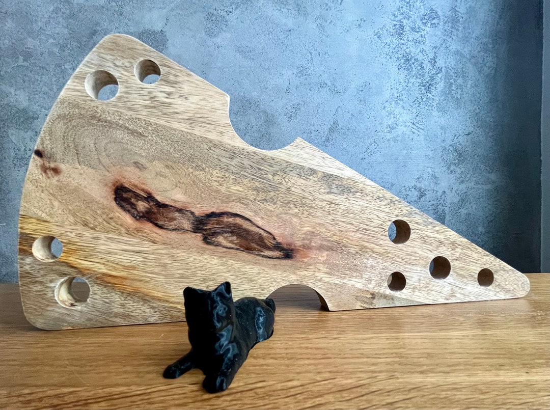 Cheese-shaped Mango Wood Board: Perfect Gift for Cheese Lovers, Adds ...