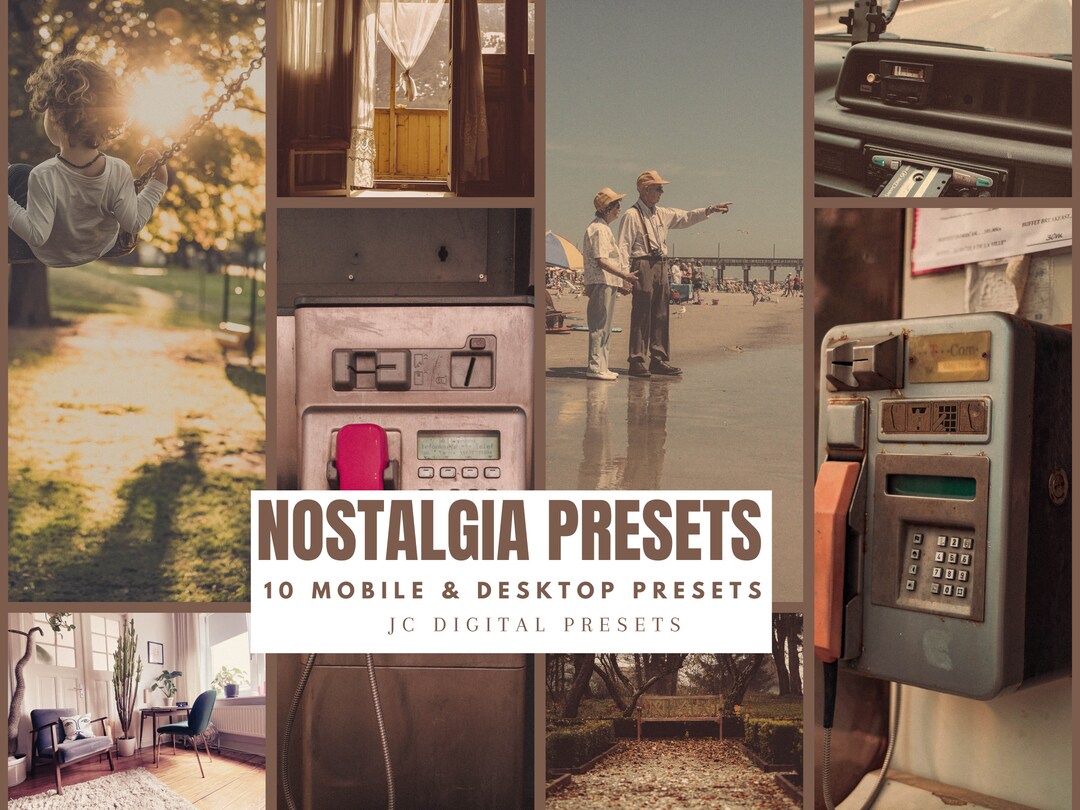 10 Nostalgia Lightroom Presets |desktop and Mobile | Different Filters ...