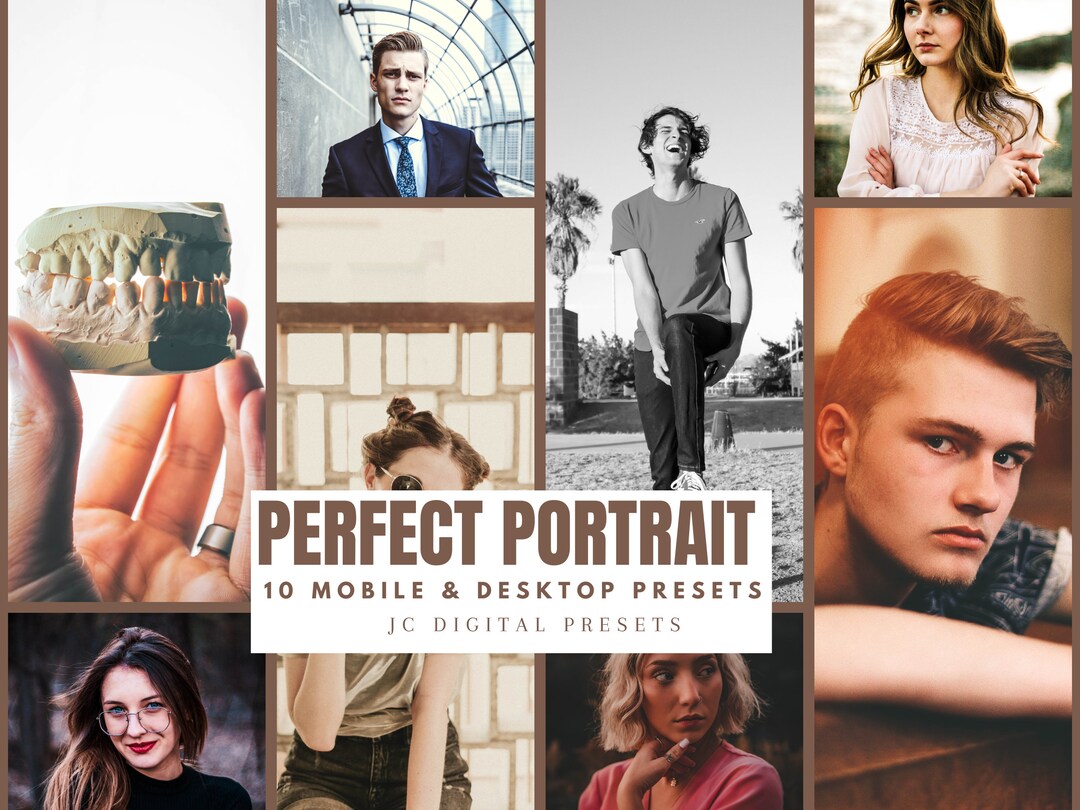 10 Perfect Portrait Lightroom |mobile and Desktop Presets | Portrait ...