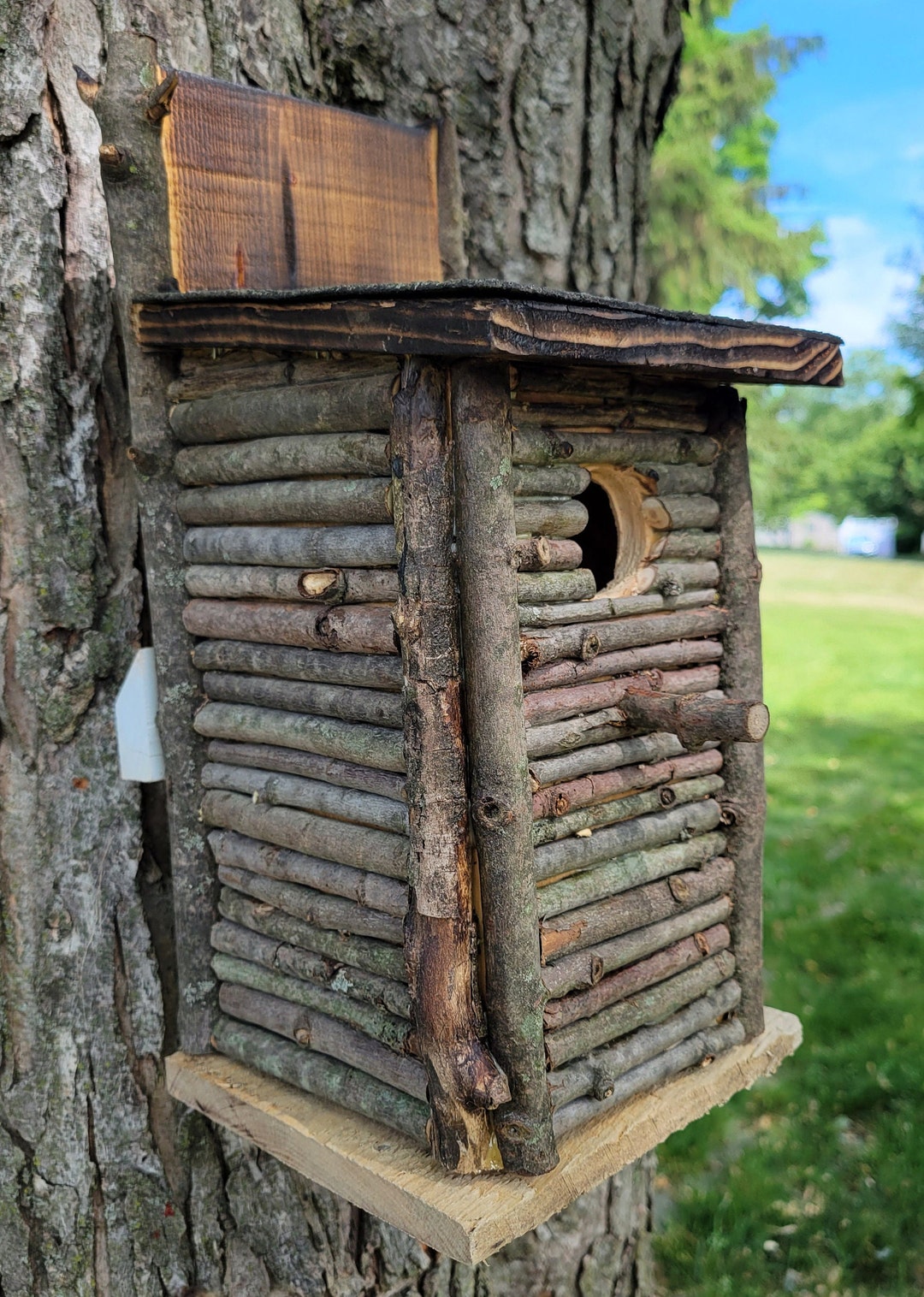 Birdhouse Recycled Pallet Wood. for Chickadees, Wren House, Downy ...