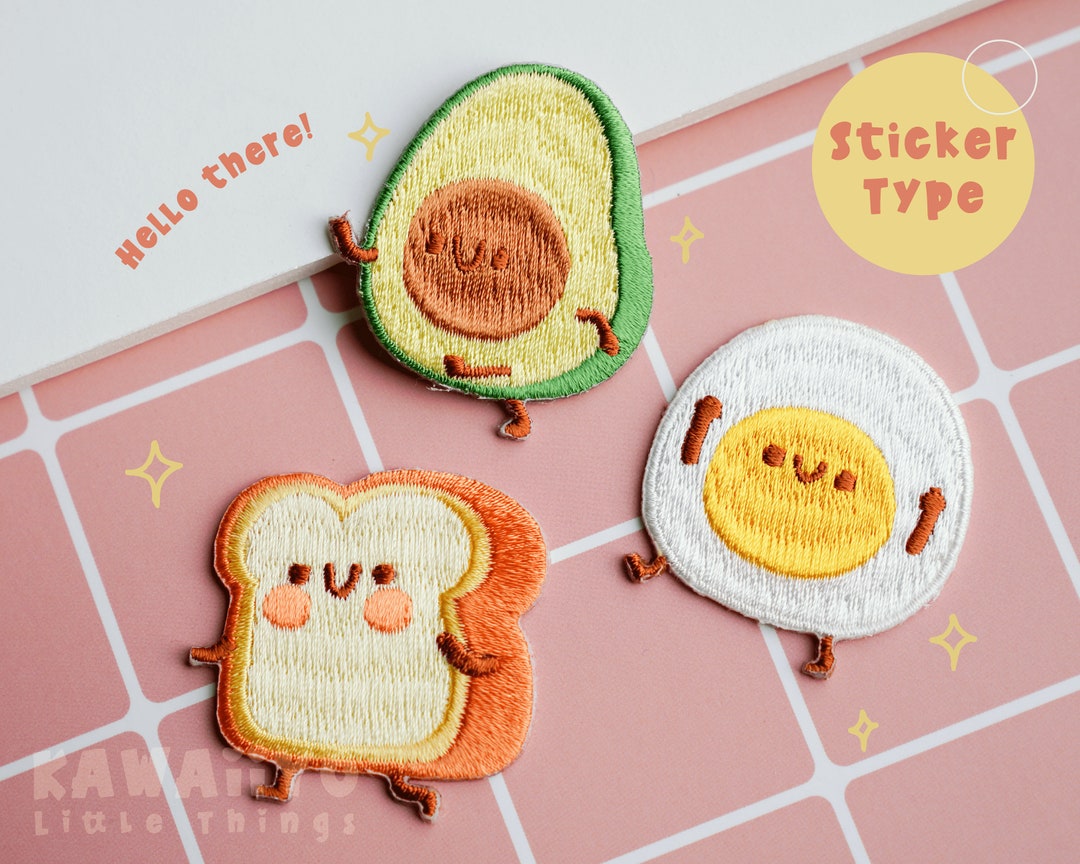 Breakfast Embroidered Patch Sticker/cute Embroidery/small Patches ...