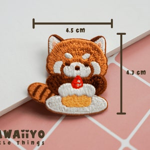 Redpanda Embroidered Patch Sticker/cute Embroidery/kawaii Embroidered ...