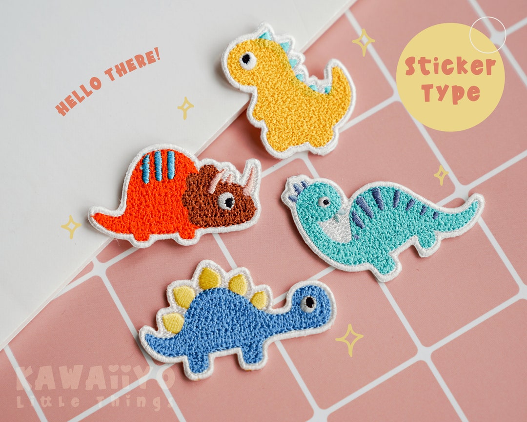 Dinosaur Embroidered Patch Sticker/embroidered Patches/cute Embroidery ...