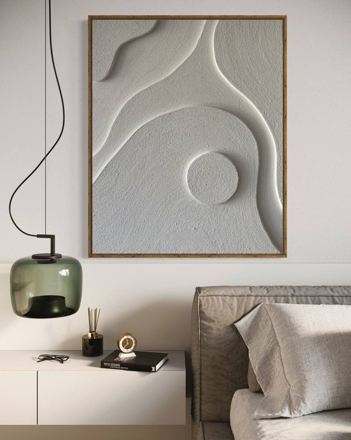 Midcentury Modern Relief Painting Plaster Wall Art 3D Wall - Etsy