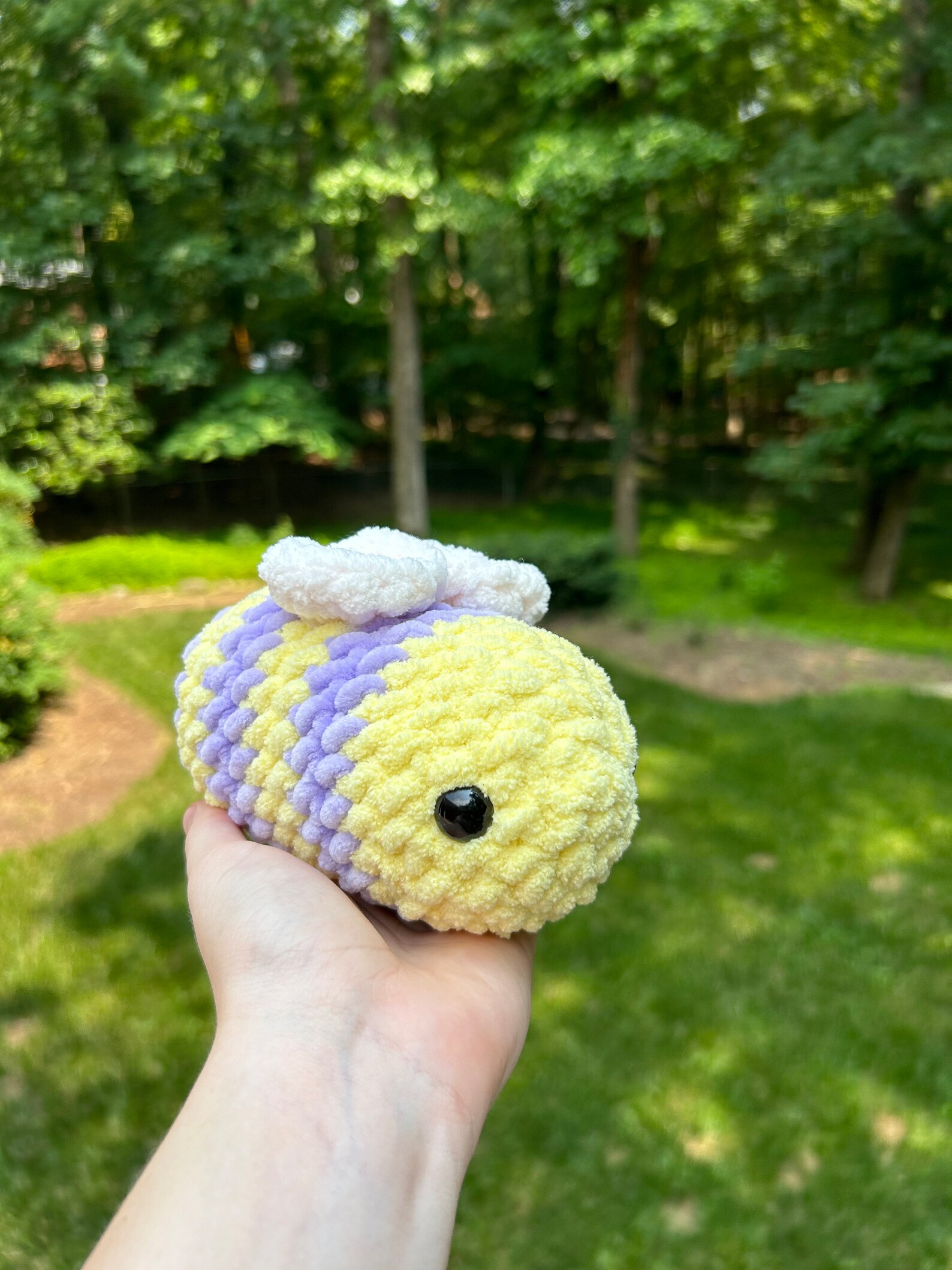 Yellow and Purple Chunky Bee - Etsy