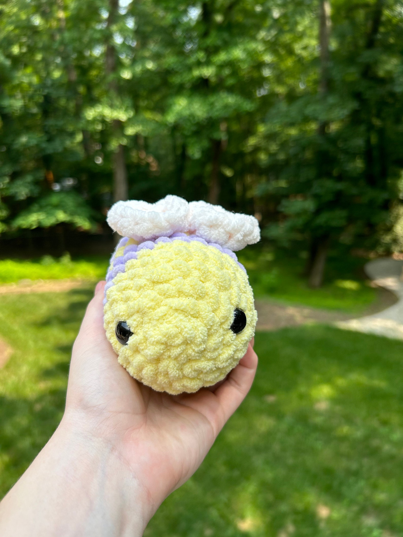 Yellow and Purple Chunky Bee - Etsy