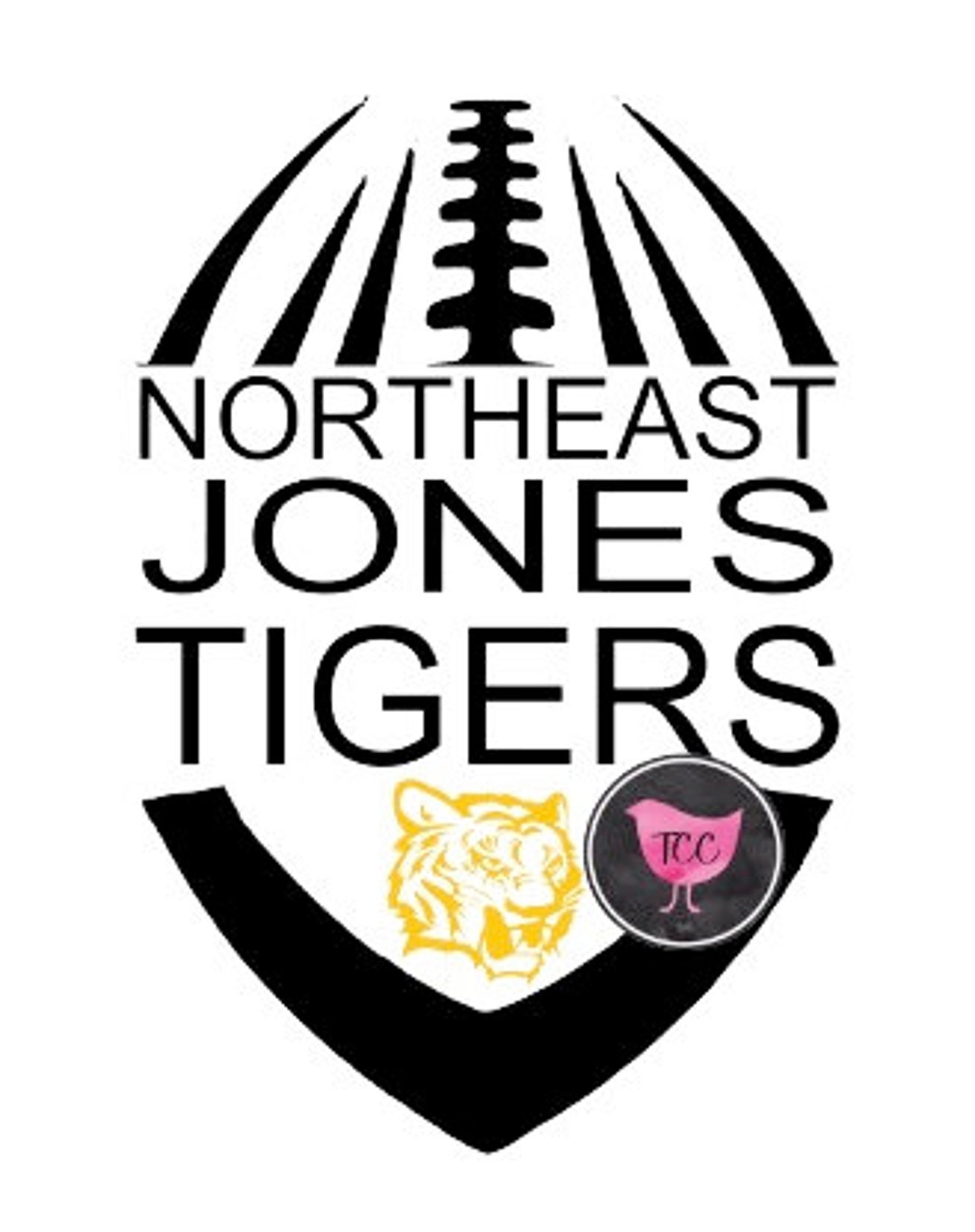 Northeast Jones Tigers Football Digital Download PNG - Etsy