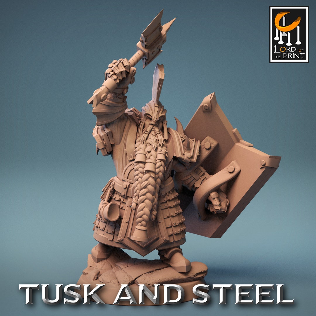 D&D Dwarf Soldier With Axe - Etsy
