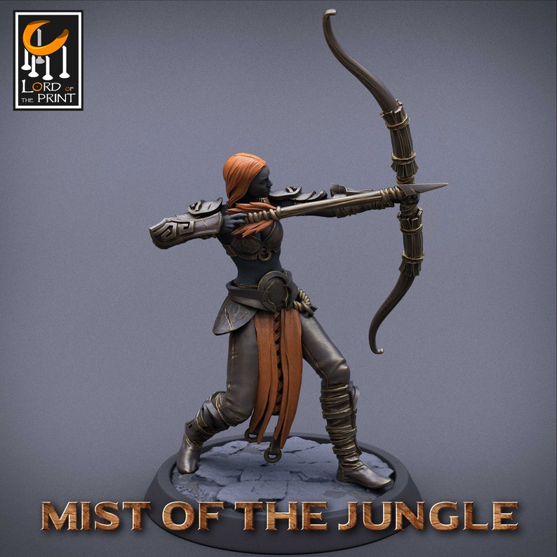 D&D Female Fighter Archer Ranger - Etsy