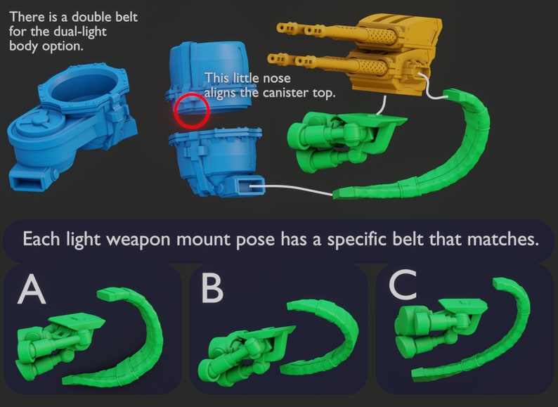 Modular Mech Light Weapons - Etsy