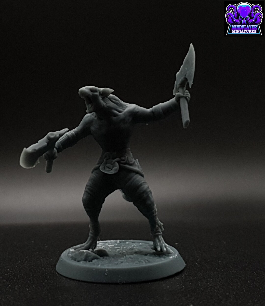 D&D Were-rat Barbarian RPG Model Rousican Rat-folk - Etsy