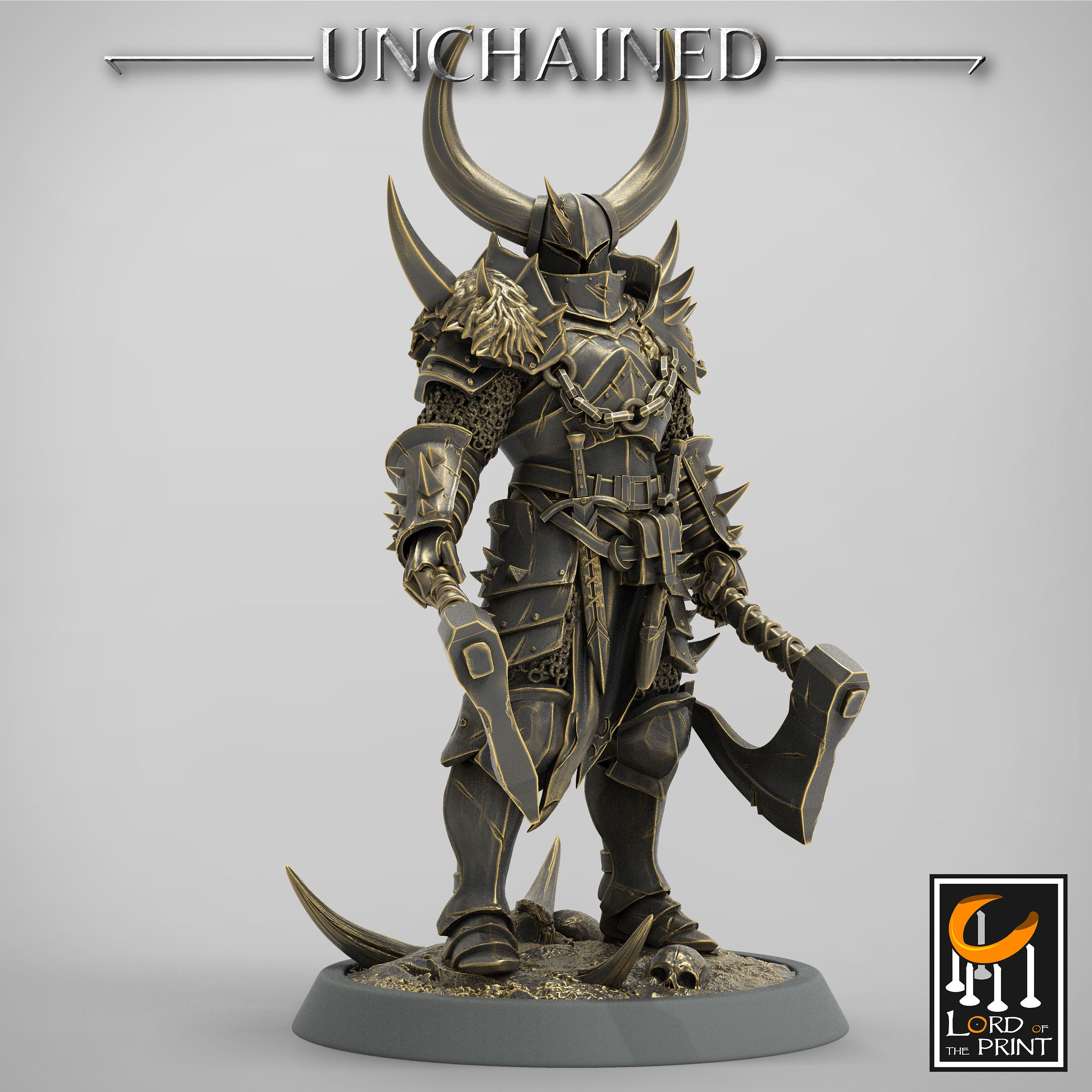 D&D Warrior Dual Axe Berserker Dark Paladin Knight - Etsy