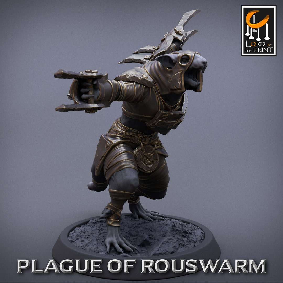 D&D Were-rat Rogue RPG Model Assassin Rousican Rat-folk - Etsy
