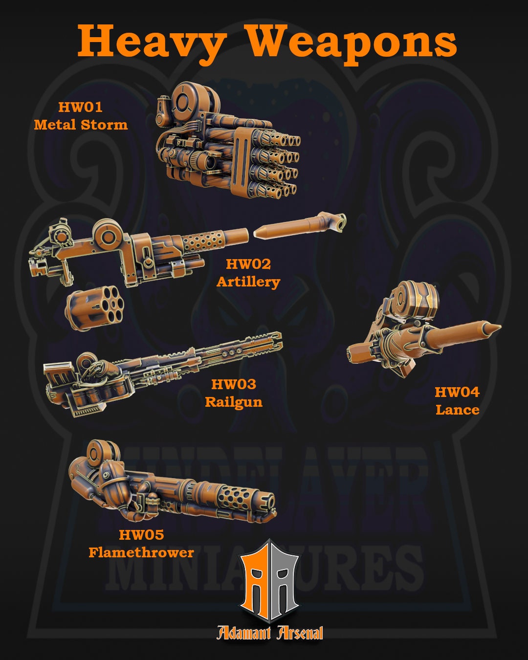 Modular Mech - Heavy Guns - Etsy