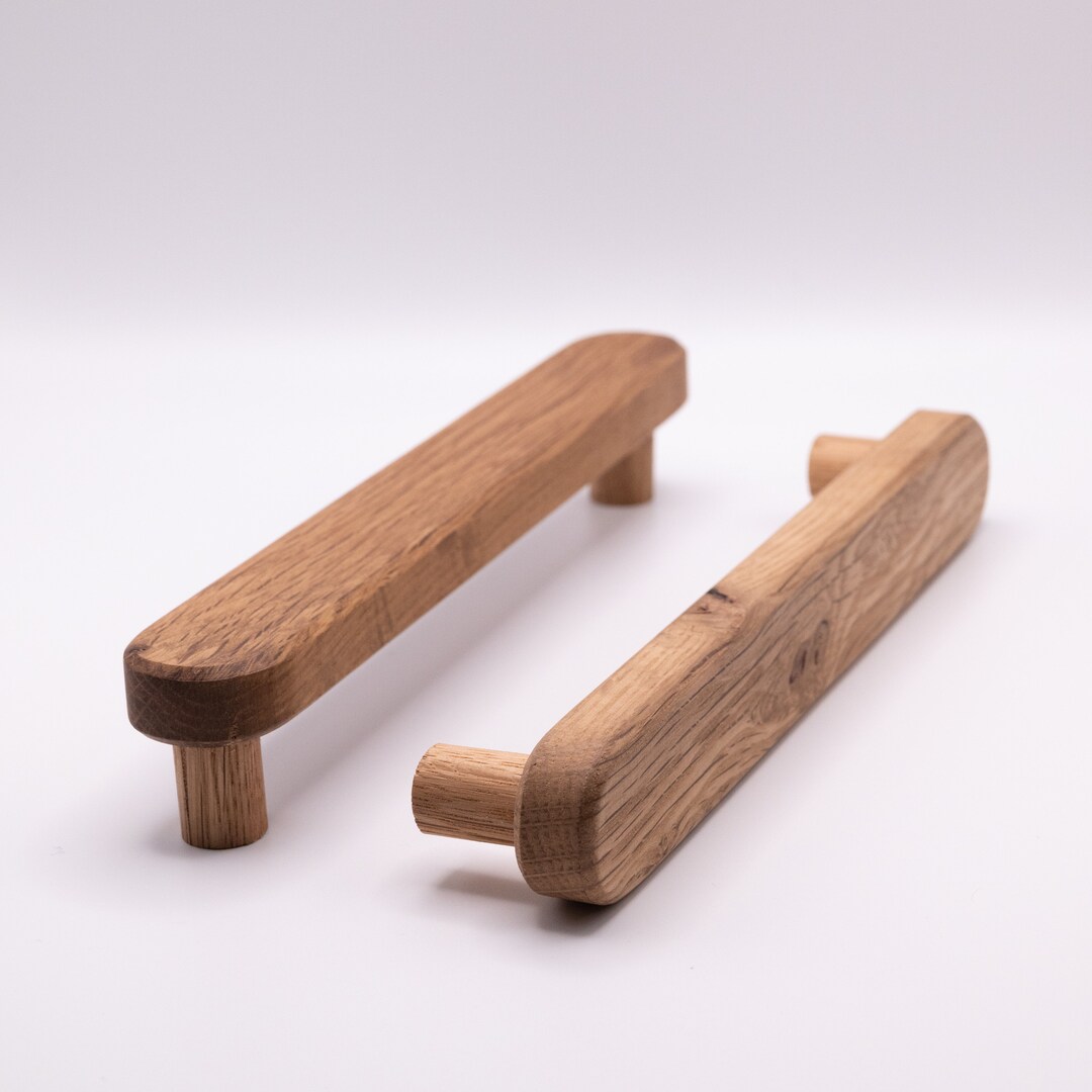 Wooden Drawer Pulls From Reclaimed Oak Cabinet Pulls, Kitchen Pulls ...